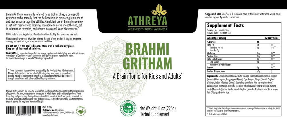 Brahmi Gritham (Brahmi Ghee)