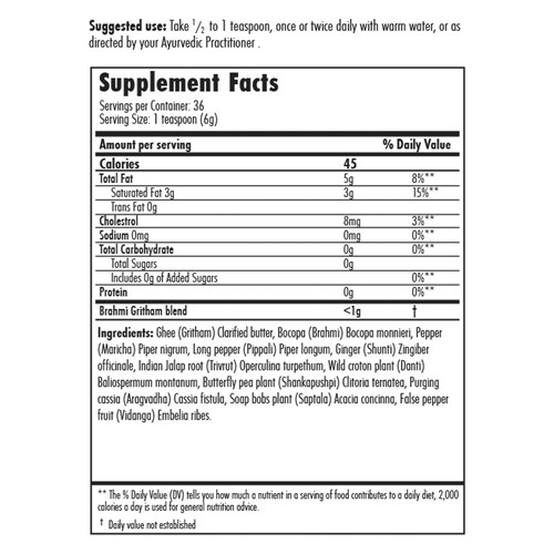 Brahmi Gritham (Brahmi Ghee)
