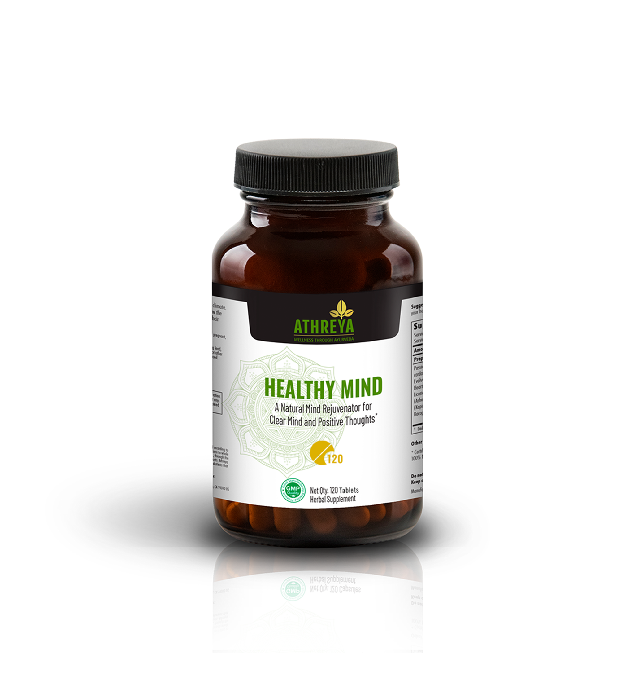 Healthy Mind Tablets | Natural Mind Rejuvenator | Athreya Herbs