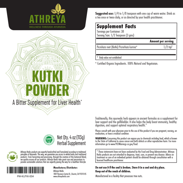 Kutki powder | A bitter supplement for Liver health| Athreya Herbs