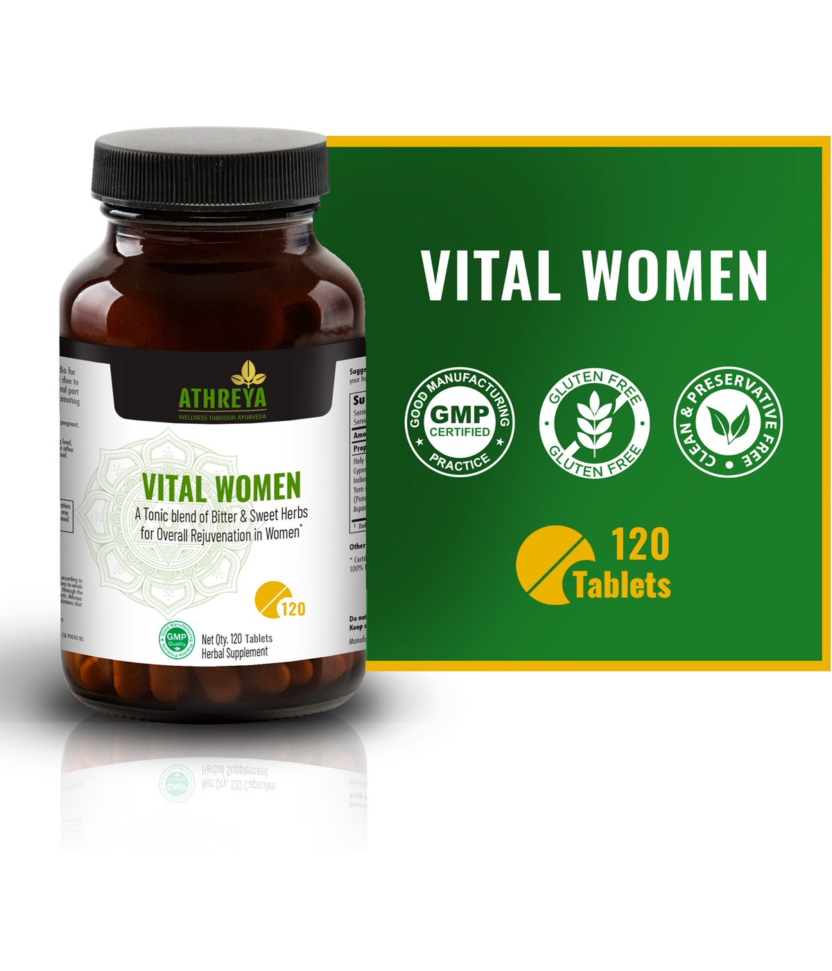 Vital Women Tablets| Supplement for Women’s Health| Athreya Herbs