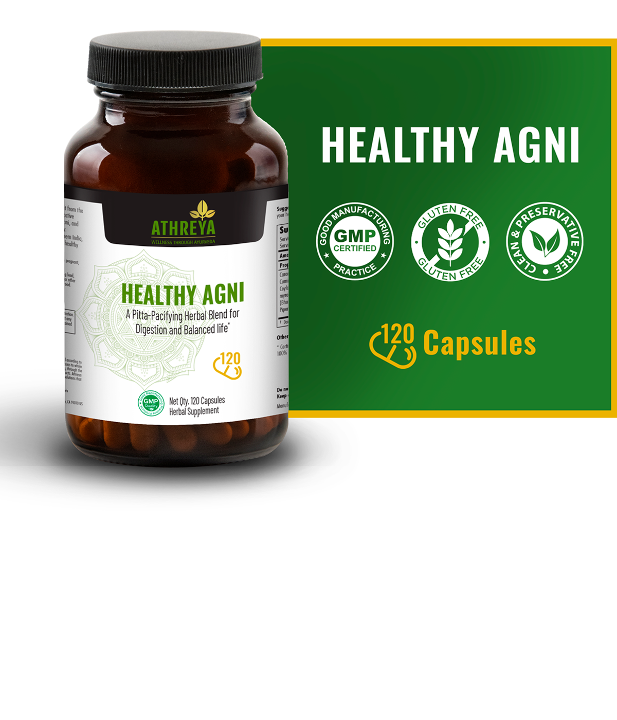 Healthy Agni Capsules | Ayurvedic Herbal Blend for Healthy Skin and ...