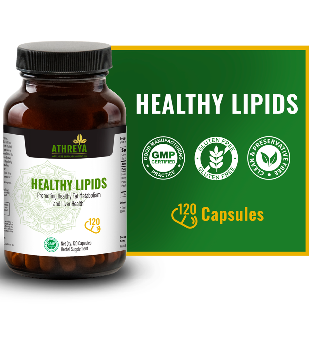 Healthy Lipid Capsules | Ayurvedic Herbal Blend for Promoting Healthy ...