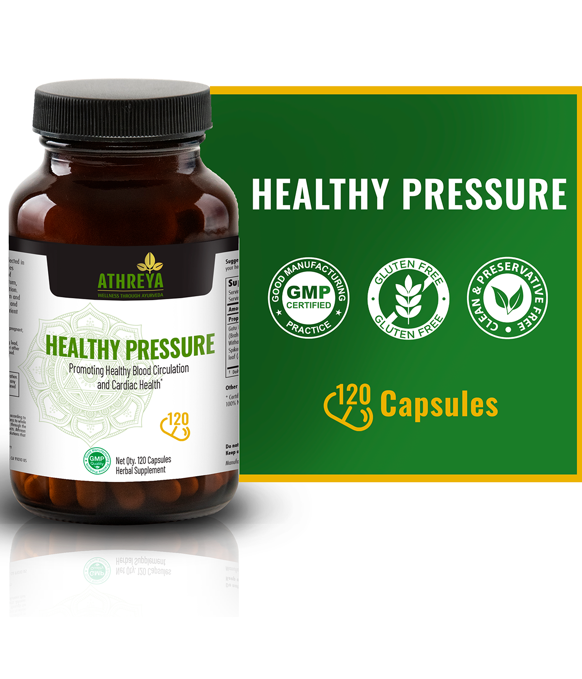 Healthy Pressure Supplements - Heart & Blood Health - Athreya Herbs