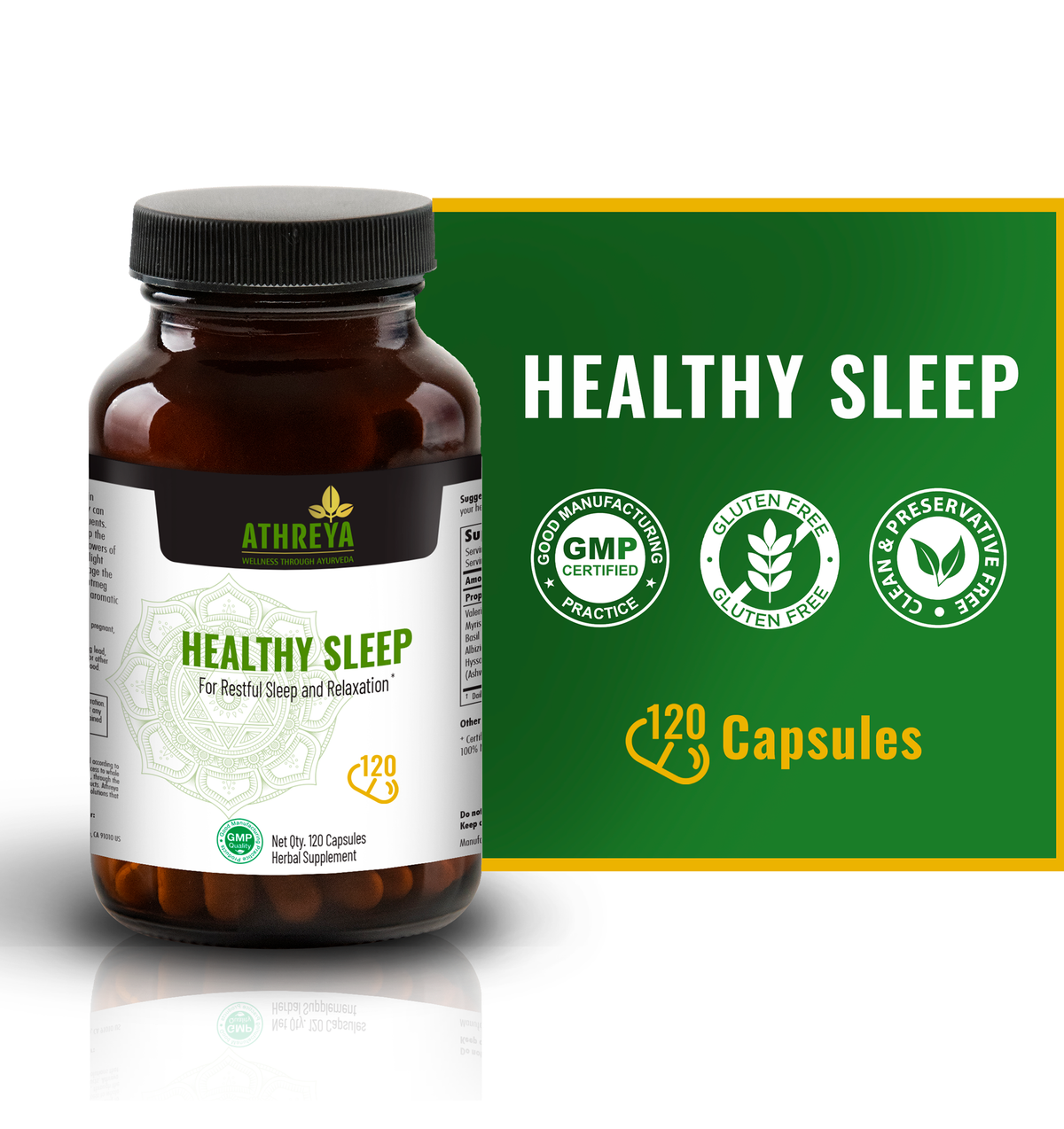 Healthy Sleep Capsules| Herbal Sleep Aid| Athreya Herbs
