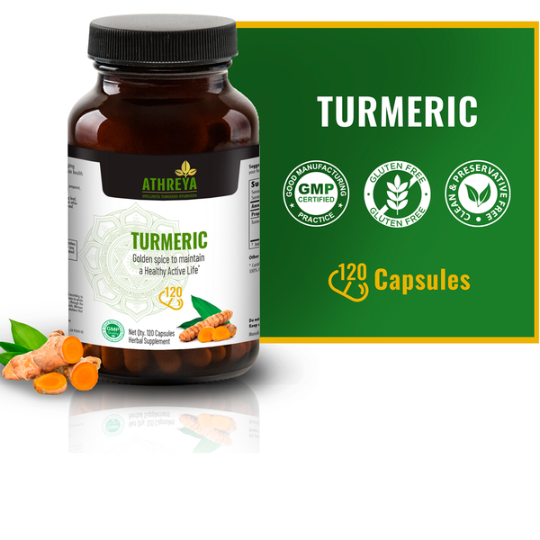 Turmeric Capsules | Relieves Occasional Inflammation | Athreya