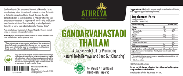 Gandarvahastadi Thailam | Ayurvedic Herbal Oil for Promoting Natural ...