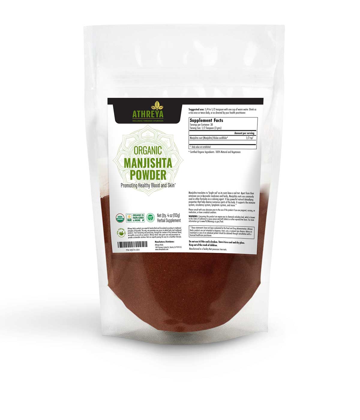 Manjishta Powder | Ayurvedic Supplement for Natural Blood Purification ...