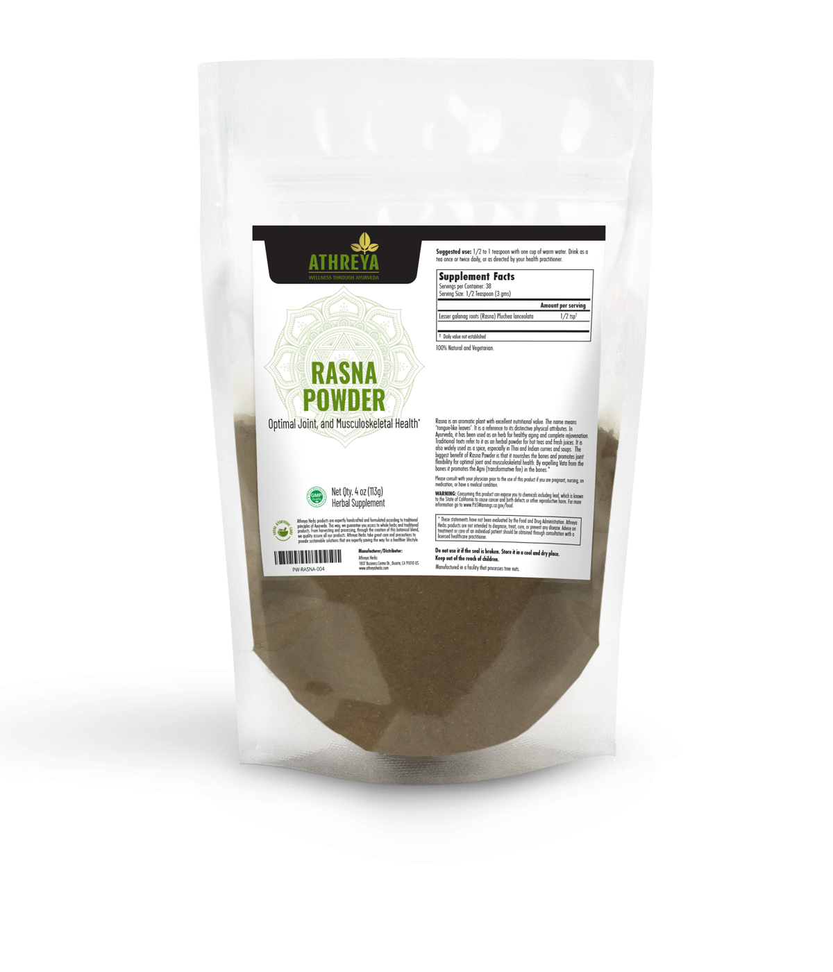 Rasna Powder | A Natural Ayurvedic Supplement for Optimal Joint and ...